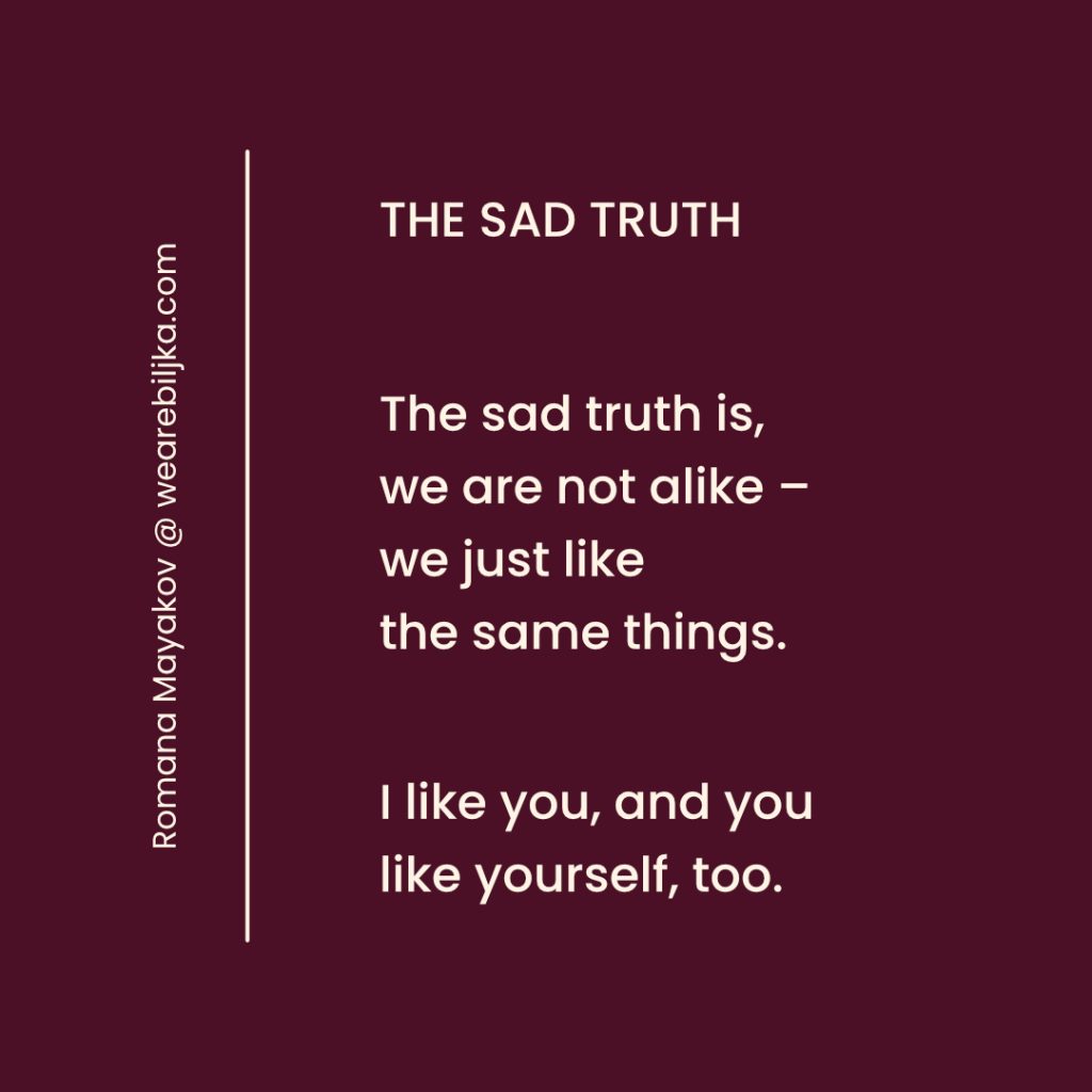 The Sad Truth – We Are Biljka