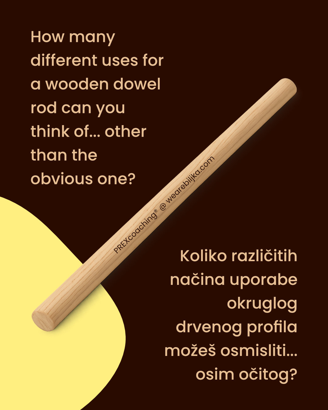What Does One Do with a Wooden Dowel Rod? – We Are Biljka